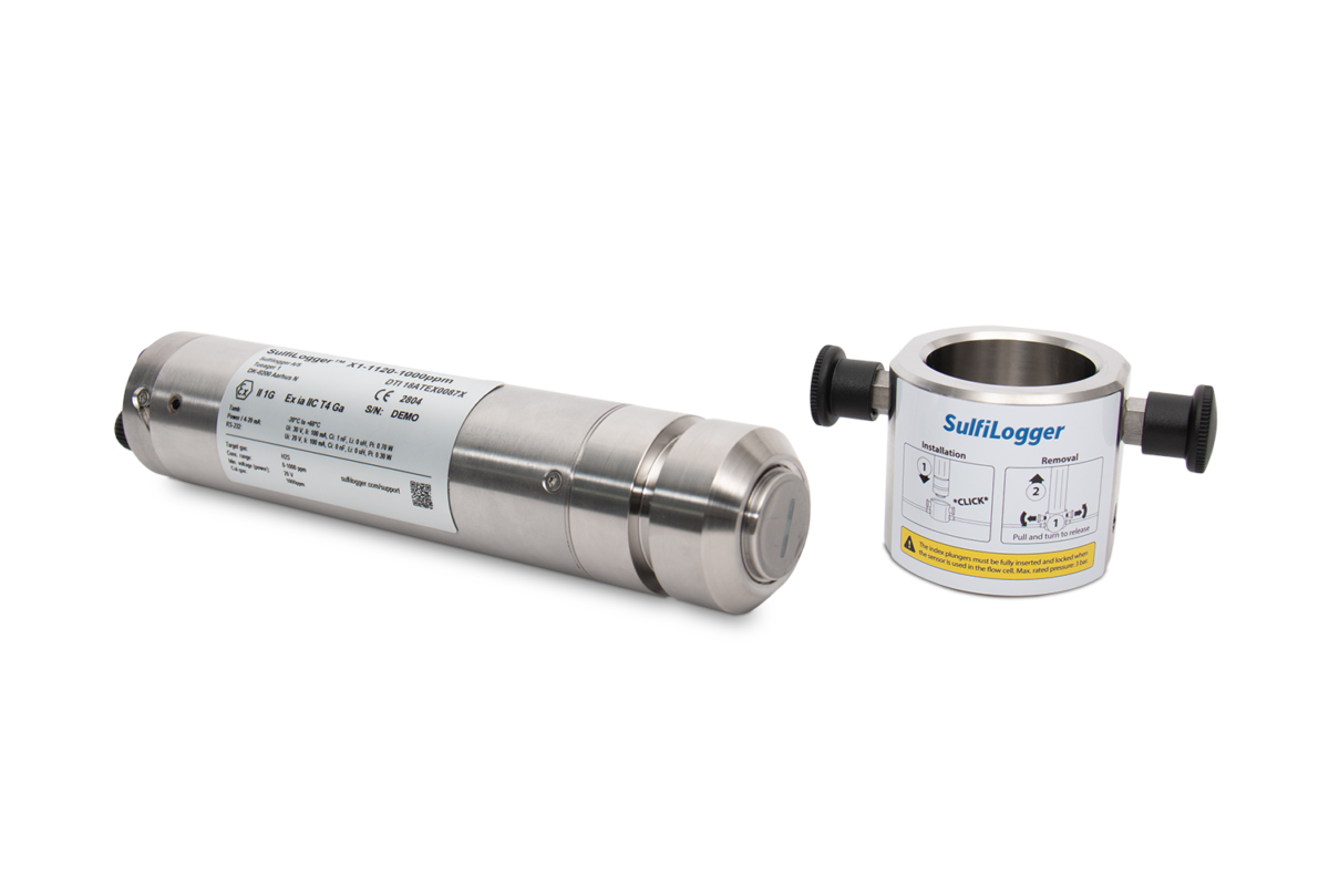 Gas flow cell - SulfiLogger™ sensor